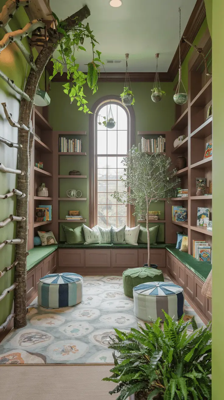 10+ Kids Magical Home Library Room Designs - Jusifying Fun | Gymnastics ...