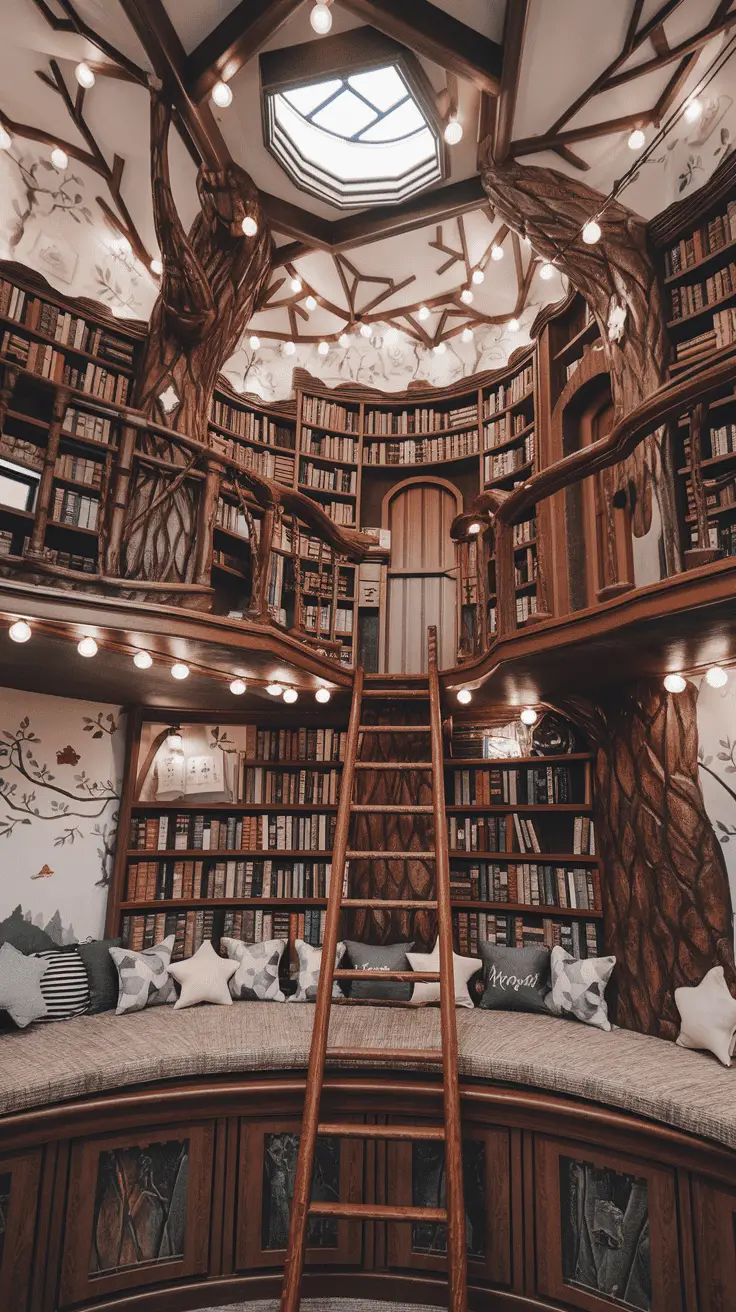 10+ Kids Magical Home Library Room Designs - Jusifying Fun | Gymnastics | Toys | backyard play