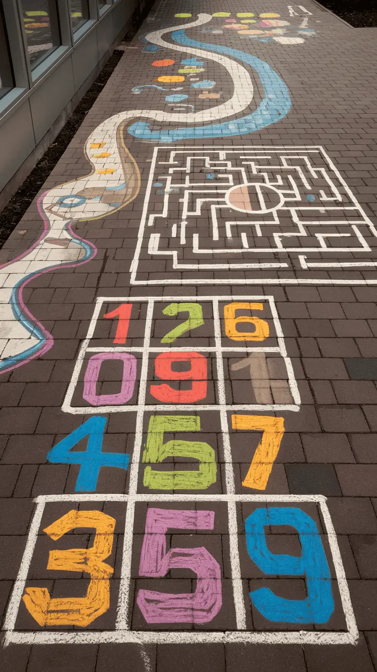 10+ Creative Playground Painting Ideas - Jusifying Fun | Gymnastics ...