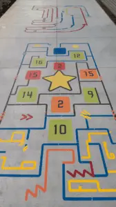 10+ Creative Playground Painting Ideas - Jusifying Fun | Gymnastics ...