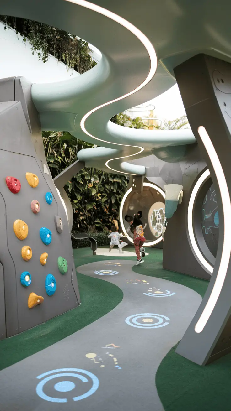 10+ Futuristic Garden Designs for Kids - Jusifying Fun | Gymnastics ...