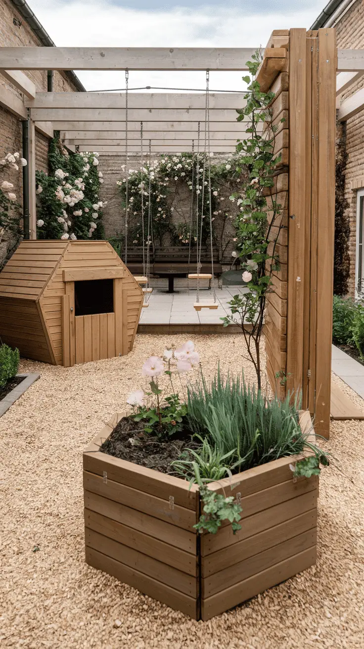 10 Natural Wooden Play Area Backyard Design Ideas for an Outdoor ...