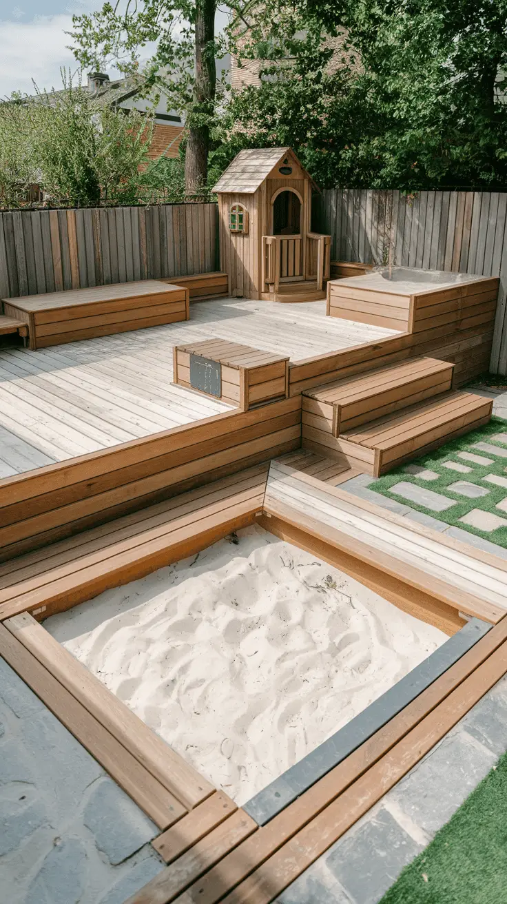 10 Natural Wooden Play Area Backyard Design Ideas for an Outdoor ...