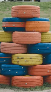 10+ Creative Tire Playground Ideas for Endless Outdoor Fun - Jusifying ...