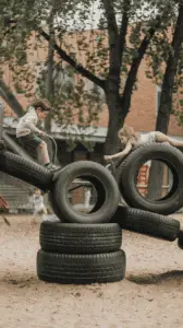 10+ Creative Tire Playground Ideas for Endless Outdoor Fun - Jusifying ...