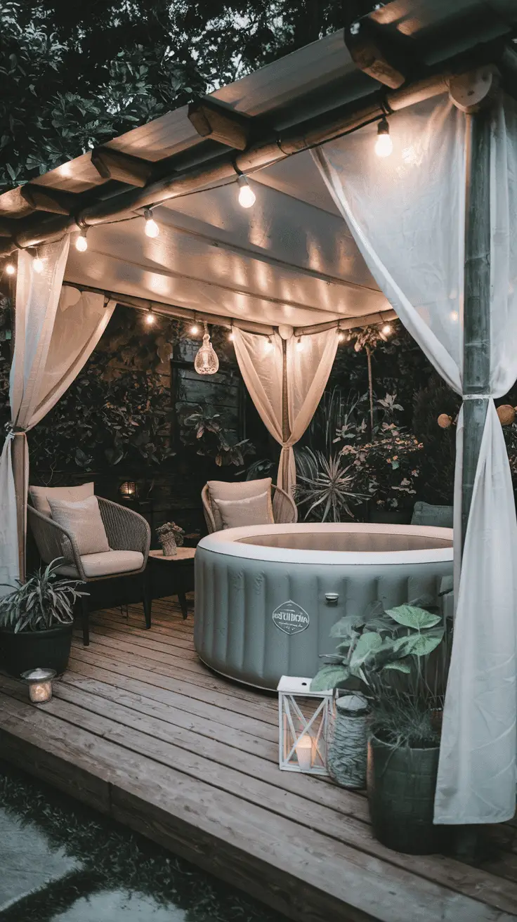 10+ Inflatable Hot Tub Ideas for a Family Backyard - Jusifying Fun ...