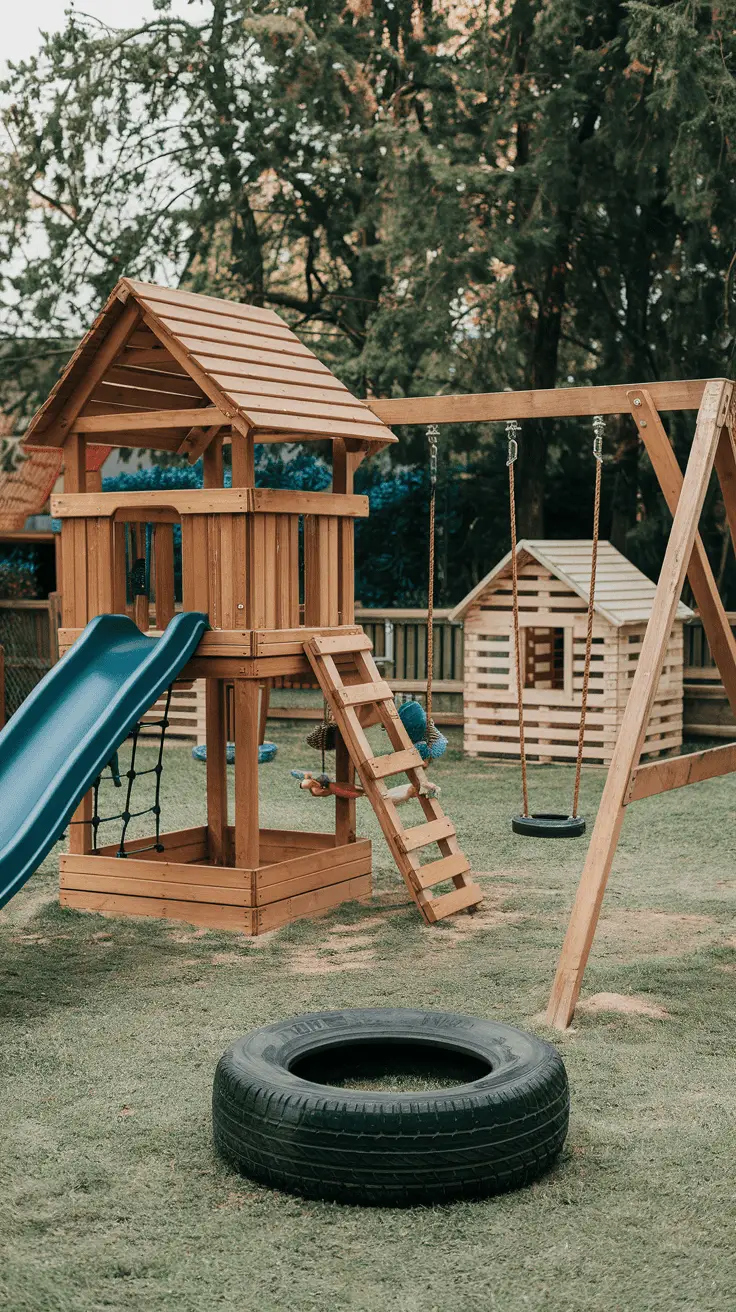 10+ Budget Play Area Design Ideas for a Family Backyard - Jusifying Fun ...