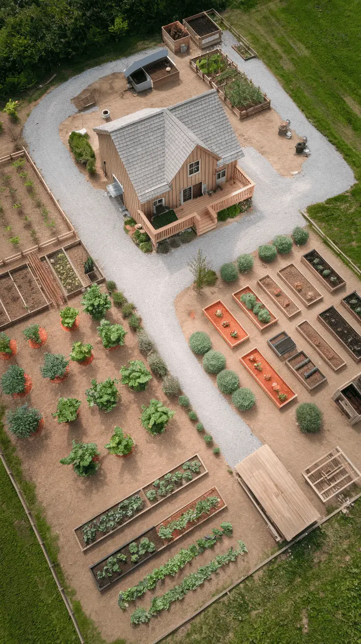 10 Family Homestead Design Ideas with a Vegetable Garden - Jusifying ...