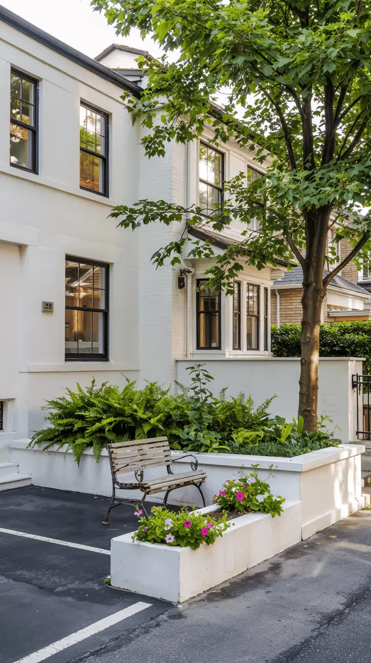 10+ Family Duplex House Exterior Design Ideas with Modern Shared Yards ...