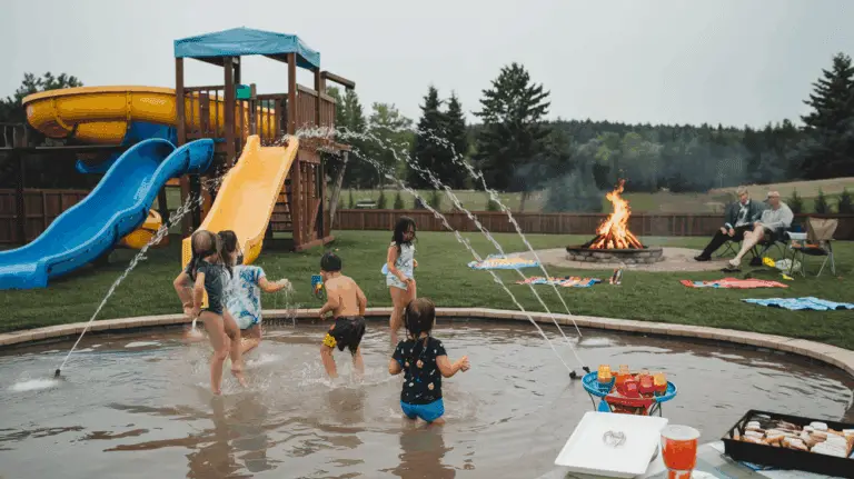 10+ Kids Backyard Splash Party Ideas for Summer Water Play - Jusifying Fun | Gymnastics | Toys ...