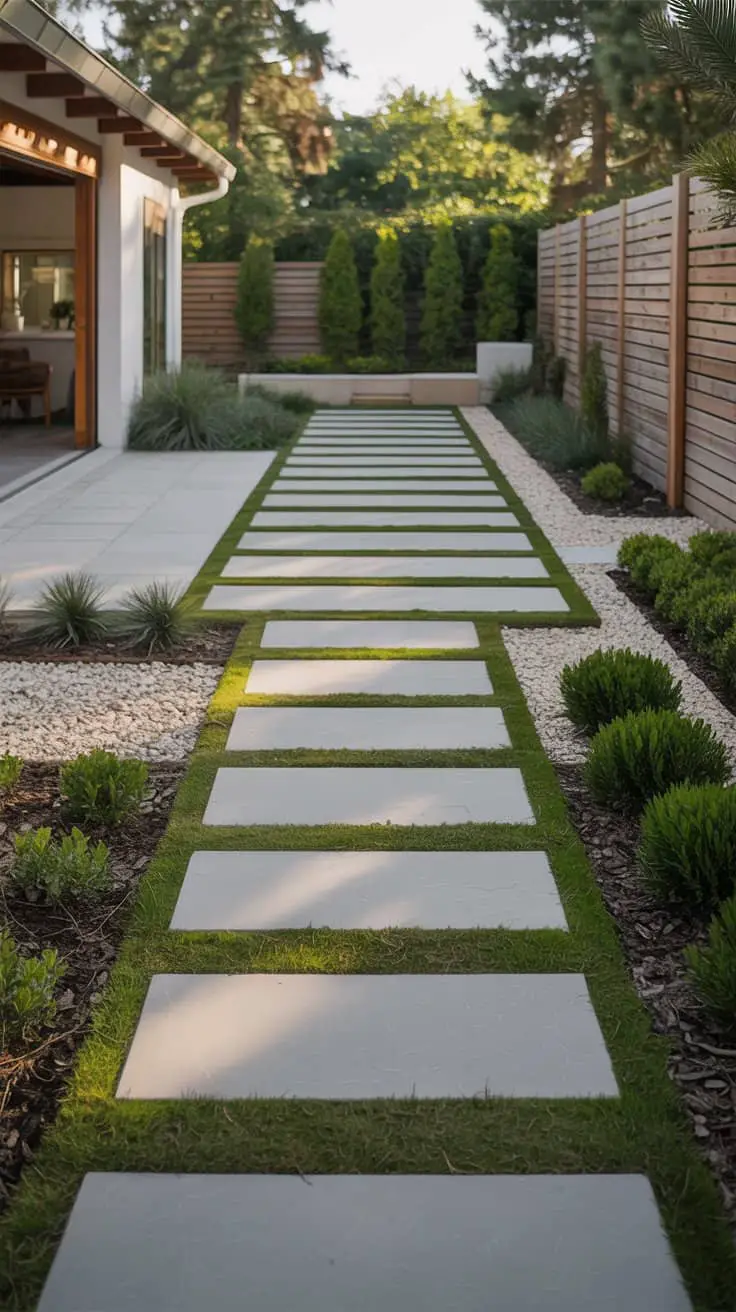 How to Add Large Stone Pavers into Your Suburban Yard - Jusifying Fun ...