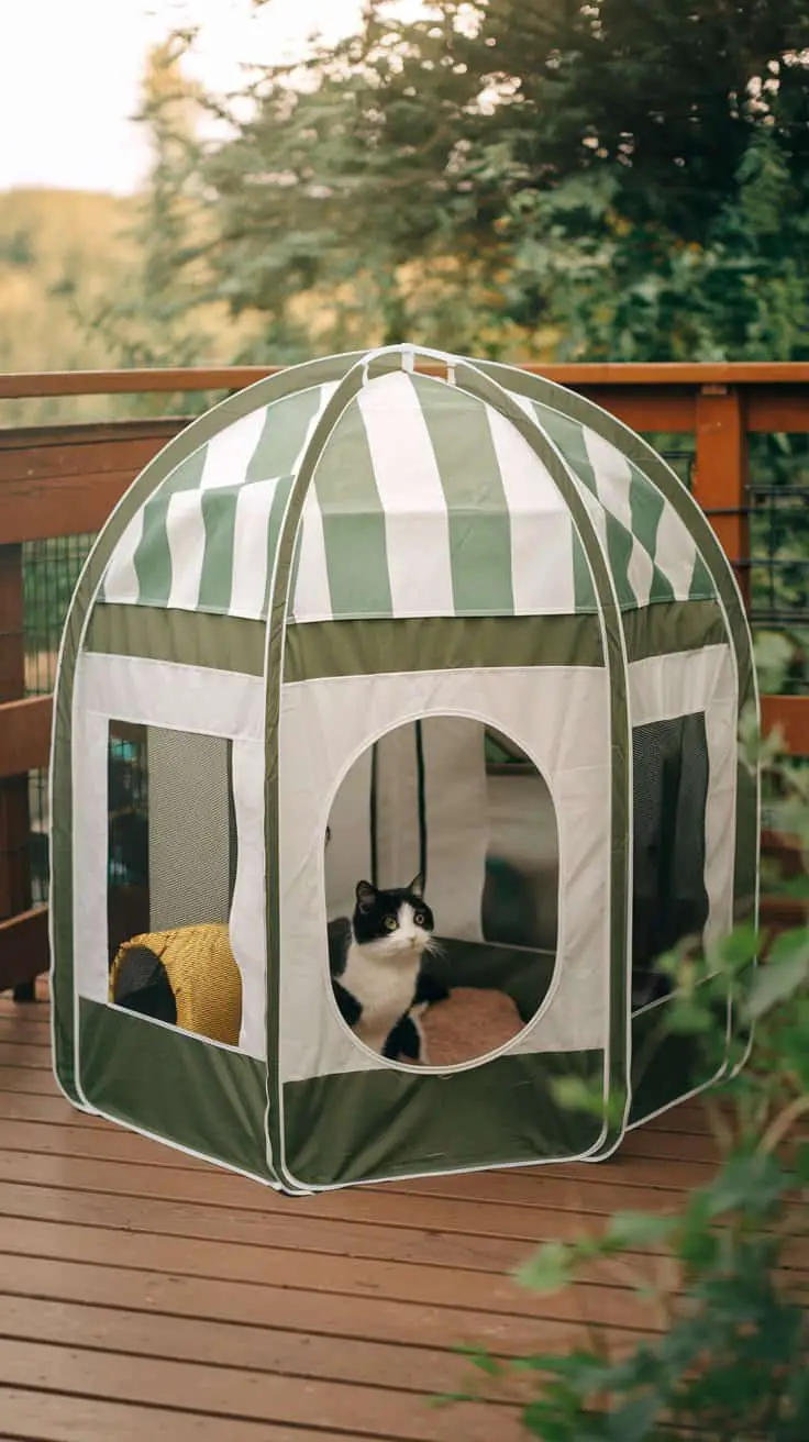 10+ Cat Hideout and Outdoor Cat Enclosure Ideas for Family Backyards ...