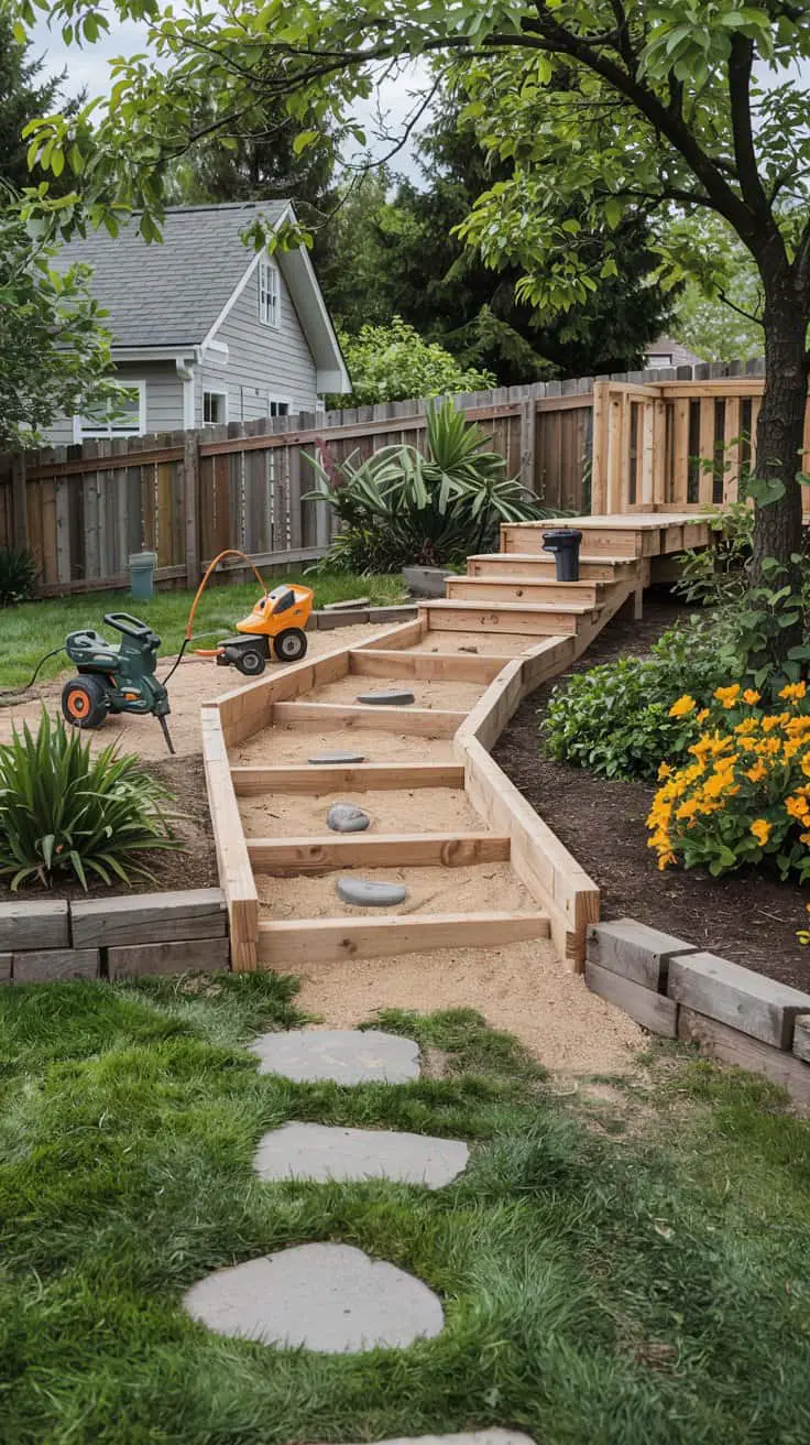 How to Build a Sloped Backyard Play Area Using Power Tools This Spring ...
